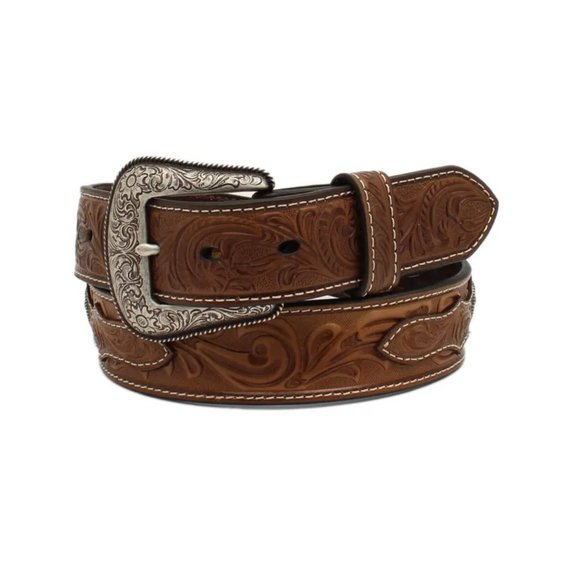 Ariat | Accessories | Ariat Mens Tooled Cross Western Belt Size 36 ...